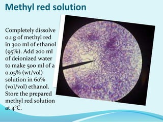 DEMONSTRATION OF METHYL RED AND VOGES-PROSKAUER TEST | PPTX