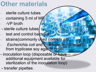 DEMONSTRATION OF METHYL RED AND VOGES-PROSKAUER TEST | PPTX