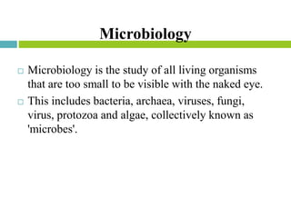 Microbiology | PPTX