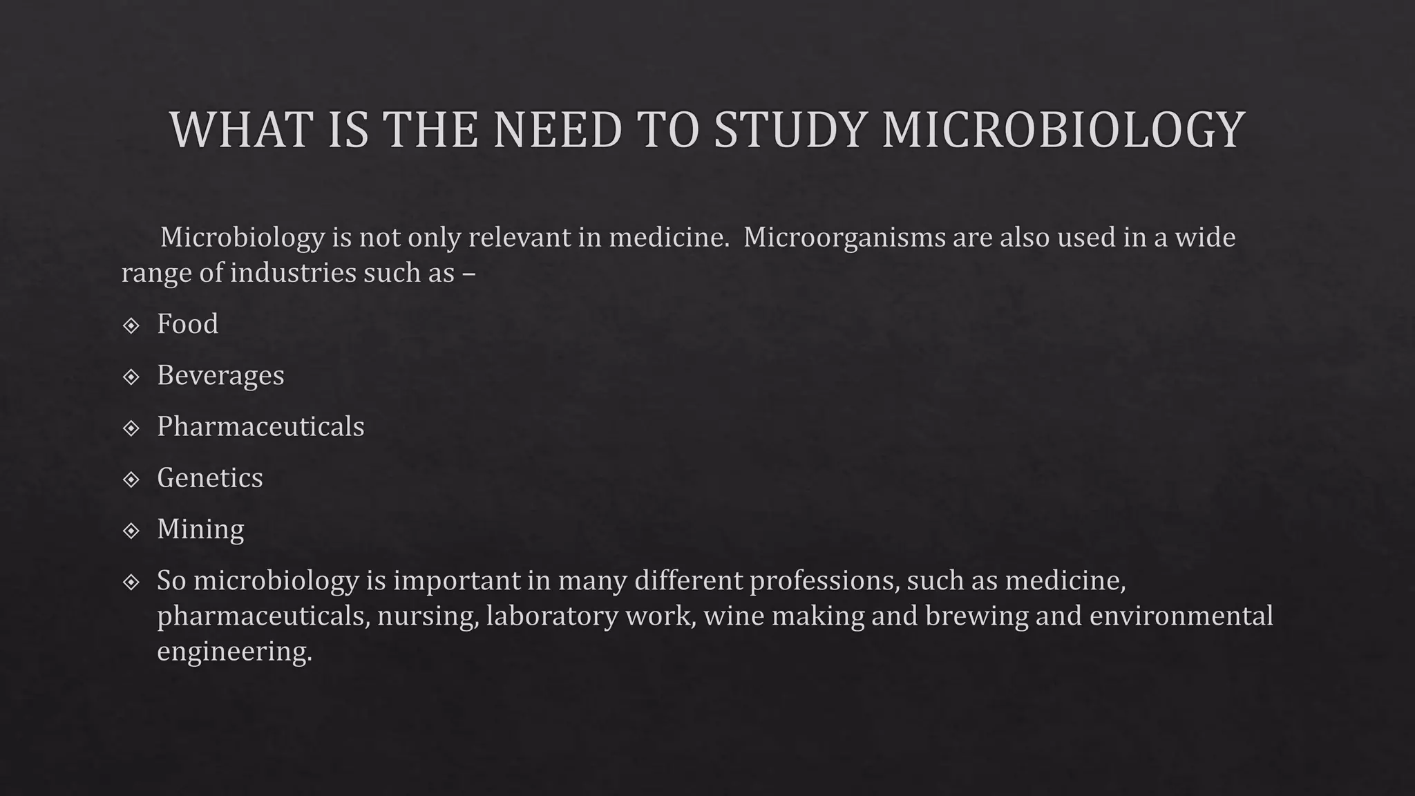 Microbiology - introduction, scope and job roles | PPTX