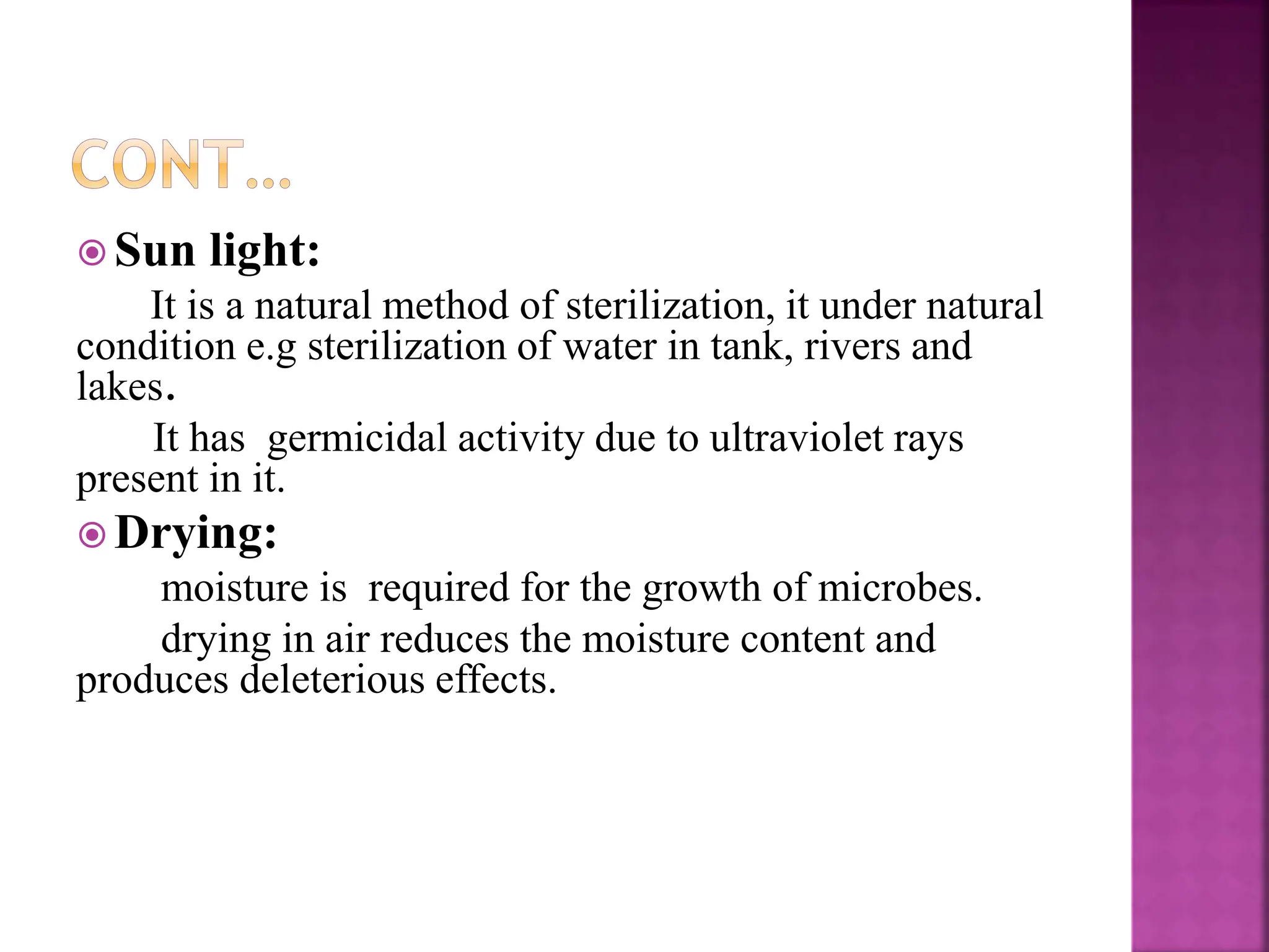 MICROBIOLOGY.pptx unit Vmethods of control and destruction of microbes ...