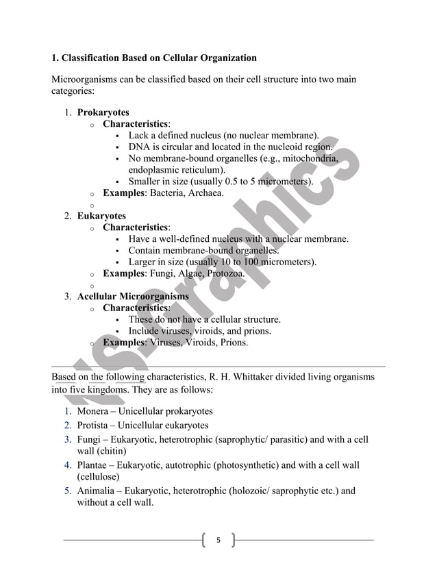 Microbiology, Introduction, History & its Classification for B.Sc ...