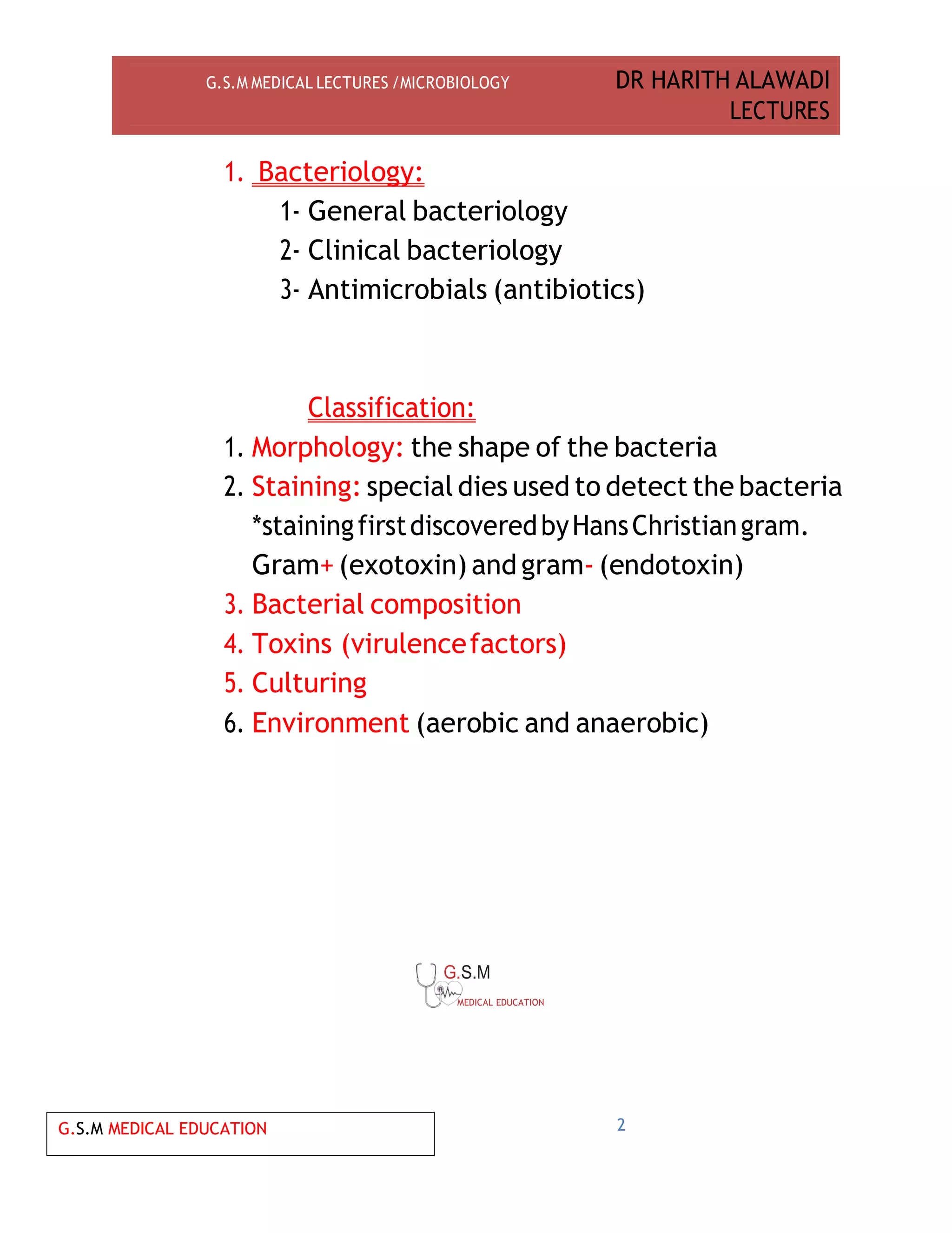 Microbiology bacteriology | PDF