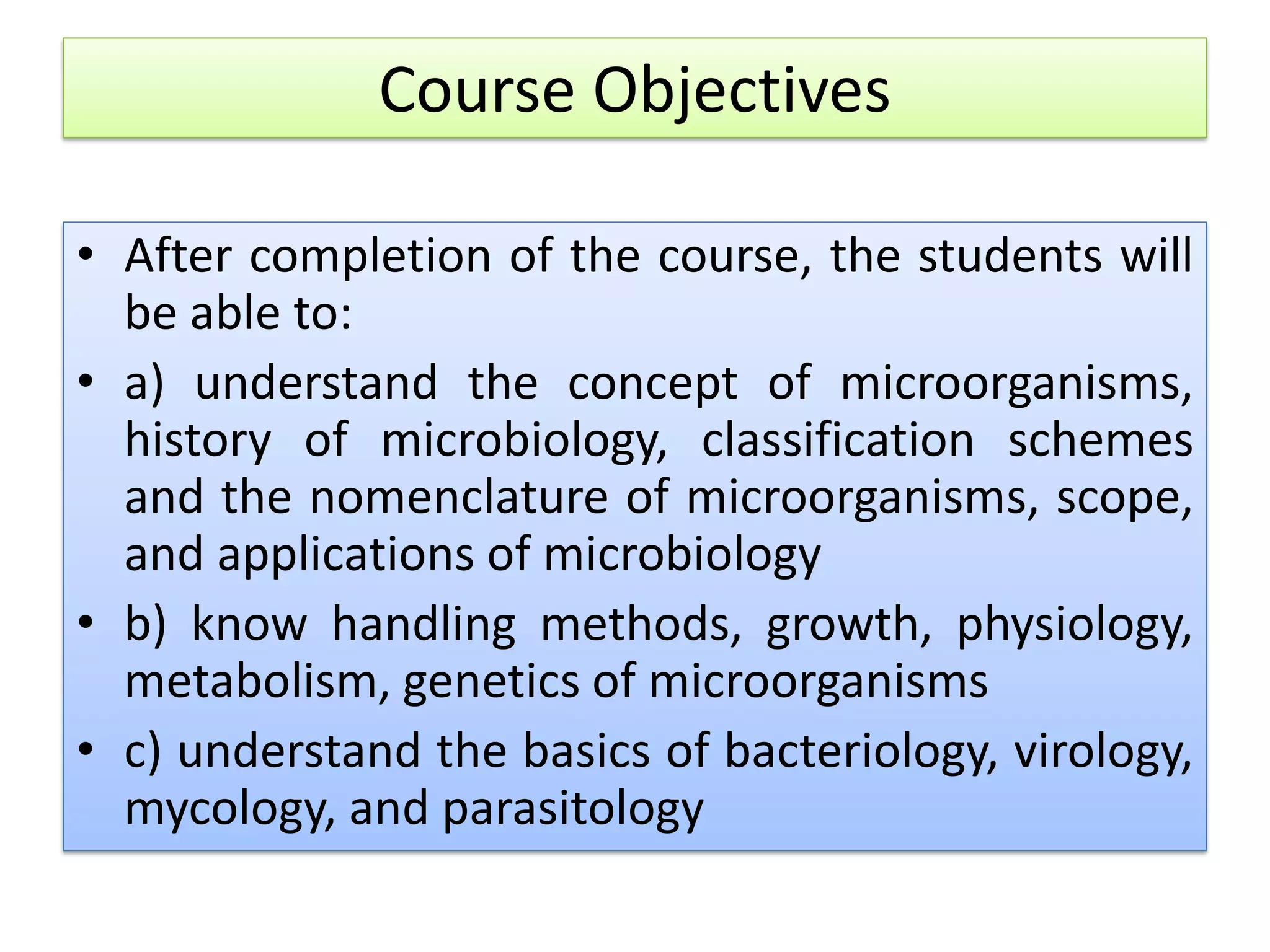Microbiology -T.U. B.Sc. 1st Year General Microbiology Syllabus (Nepal ...