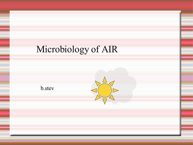 Microbiology Of Air | PPT