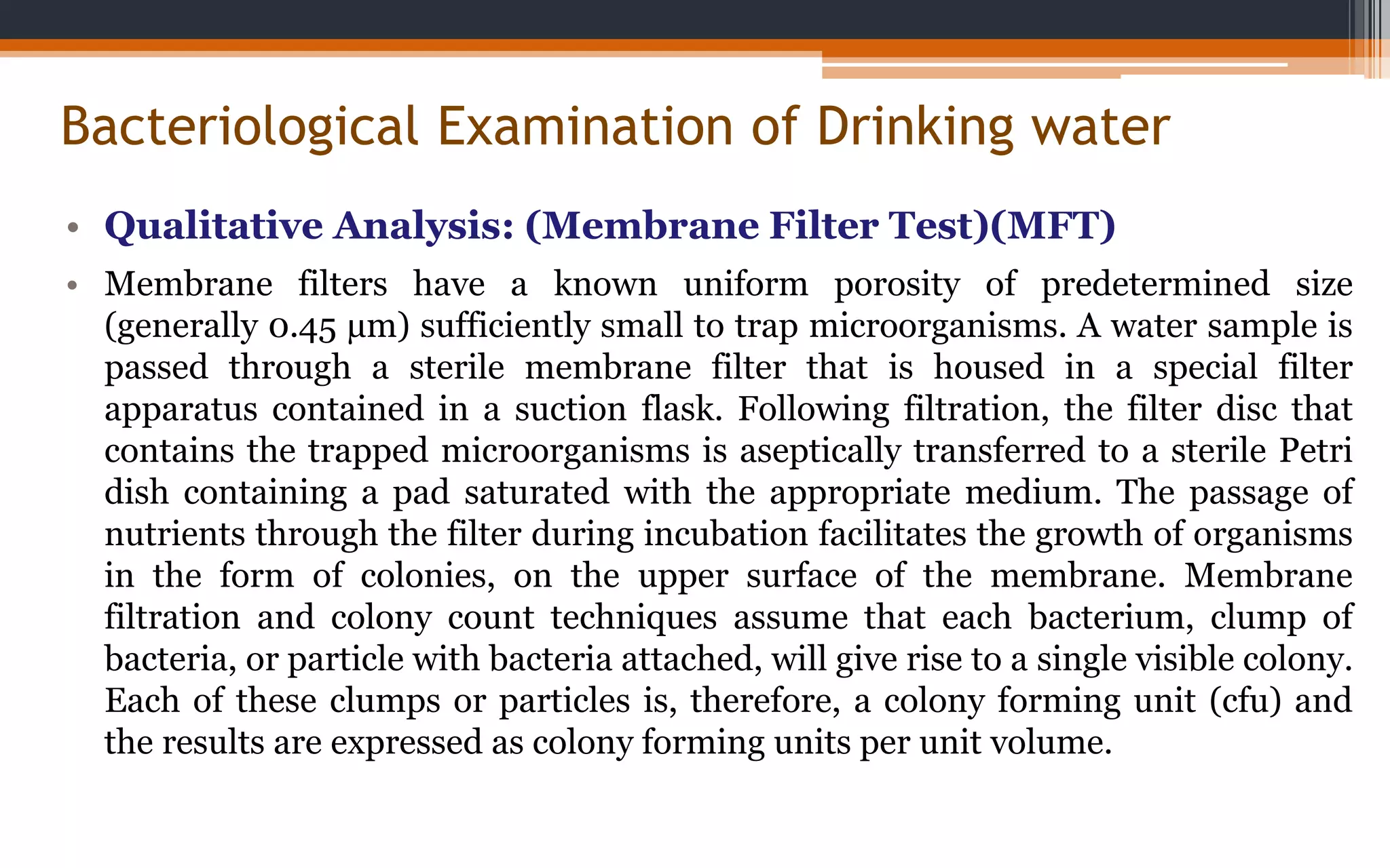 Microbiology of Drinking Water | PDF
