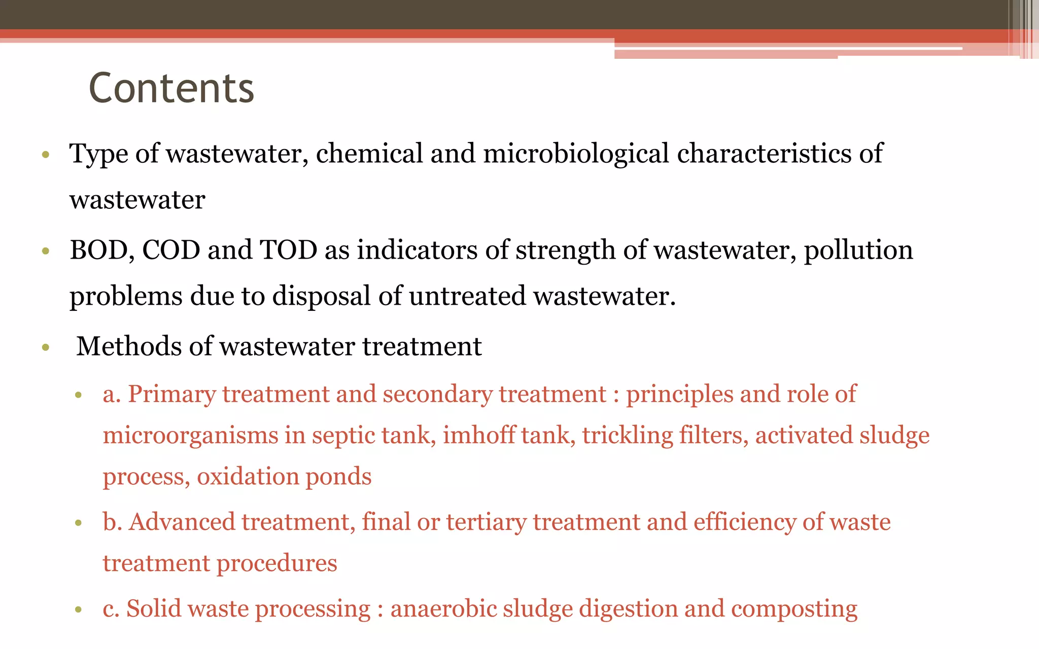 Microbiology of wastewater & Wastewater Treatment | PDF