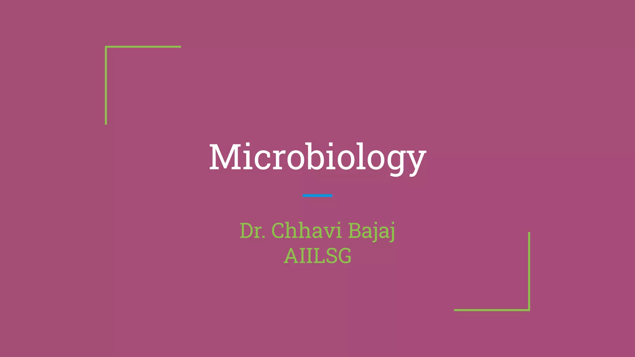 Microbiology Part 1 | PPT