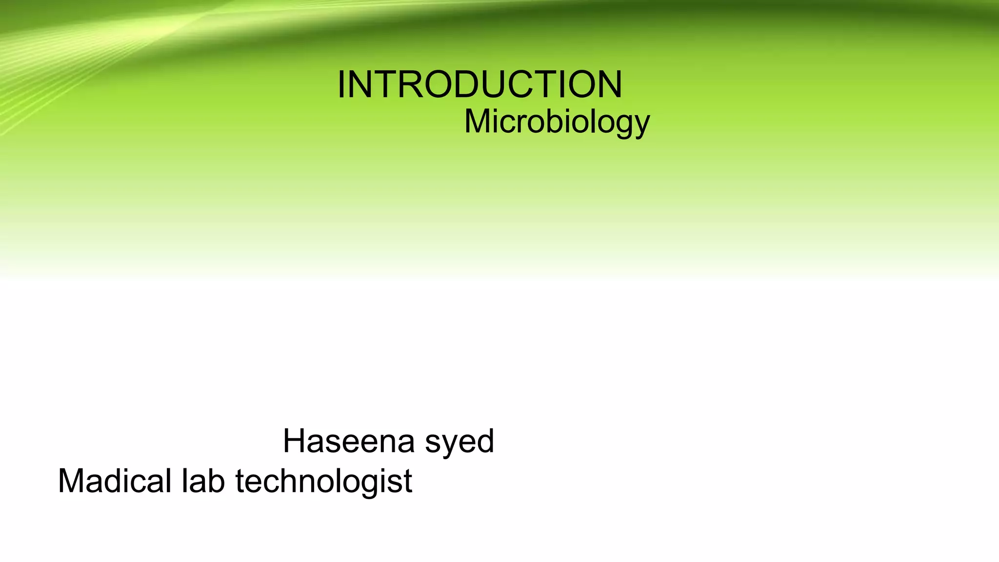Microbiology 1st lecture | PPT