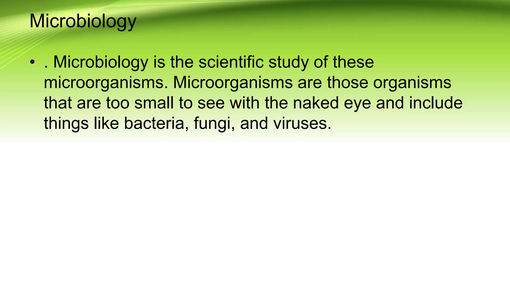 Microbiology 1st lecture | PPT