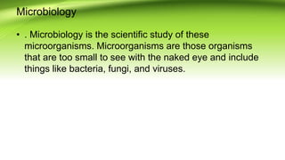 Microbiology 1st lecture | PPT