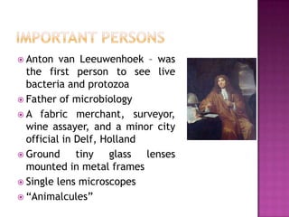 PIONEERS OF MICROBIOLOGY | PPTX