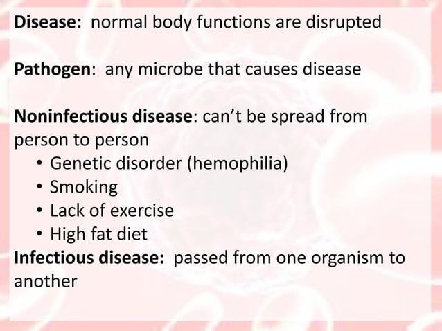 Microbiology2 Pathogens: Notes on spread of infectious disease | PPT