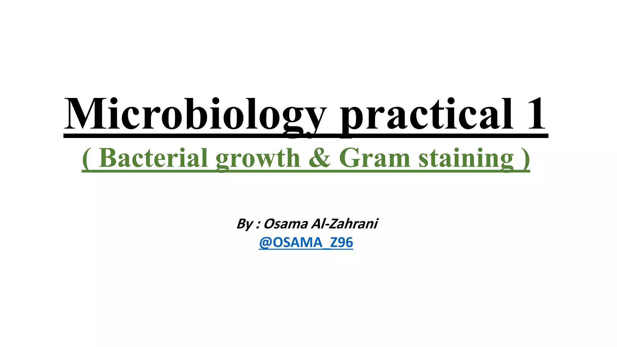 Microbiology (bacterial growth) | PDF