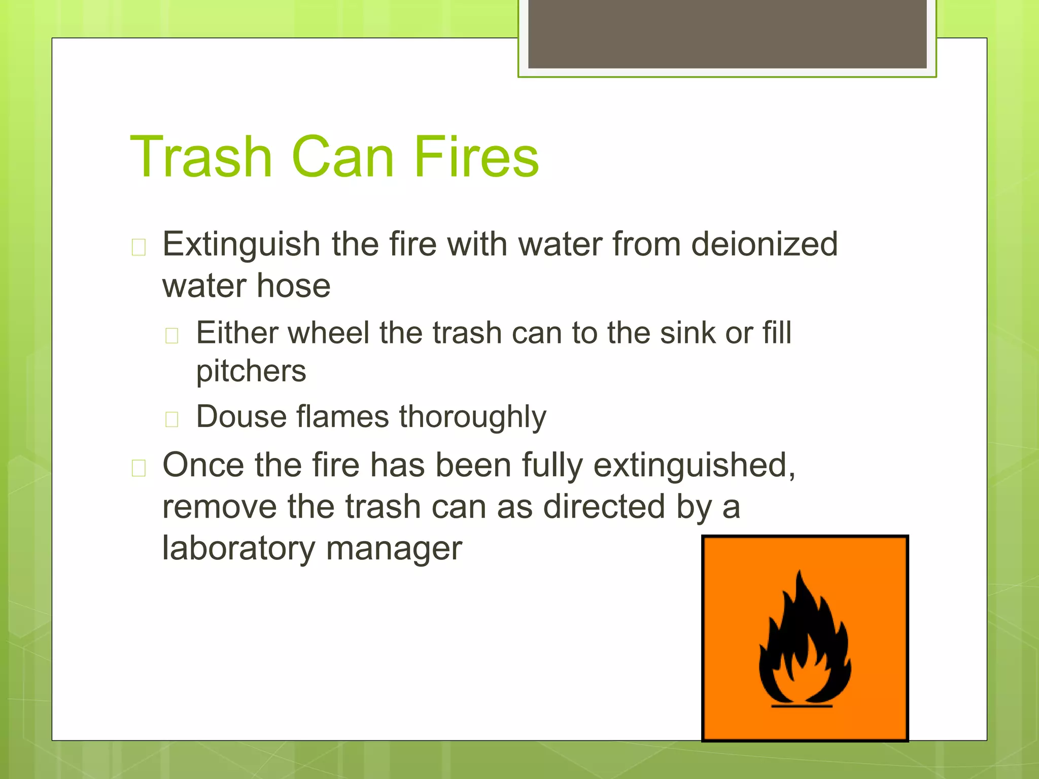 Microbiology fire safety presentation 2014 | PPTX