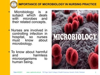Microbiology importance in nursing | PPTX