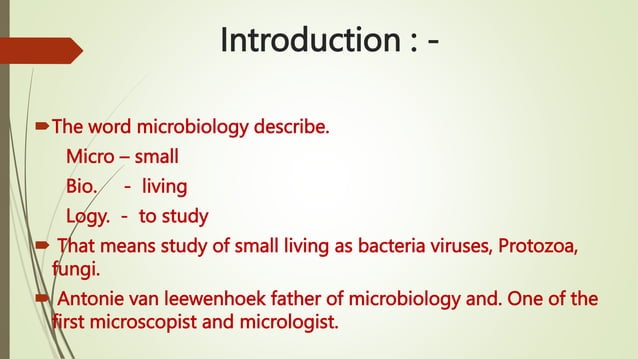 microbiology introduction, definition, terminology, history, scope ,importance of microbiology ...