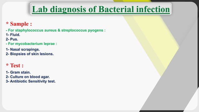 Microbiology (lab diagnosis result of fungal and bacterial skin ...