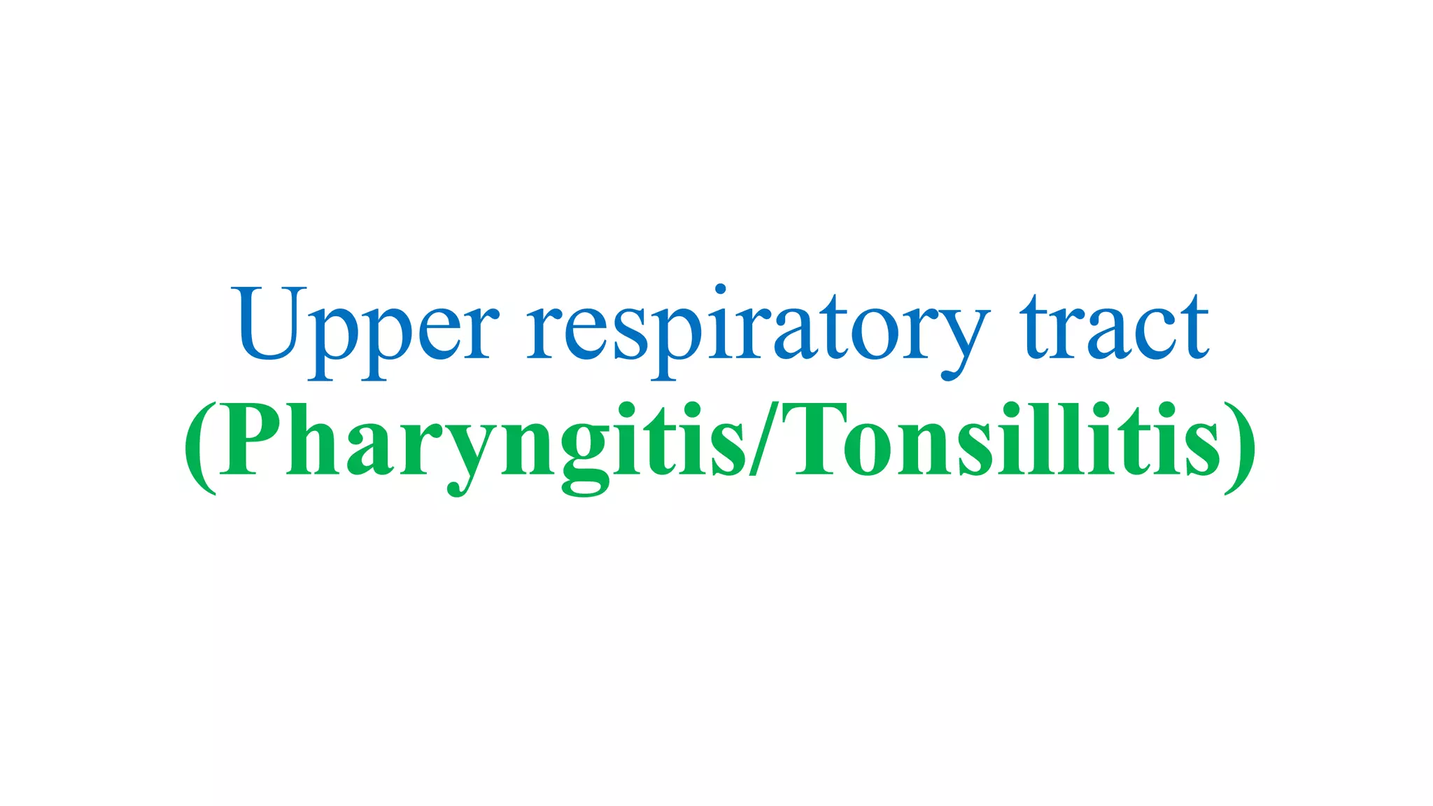 Microbiology (laboratory diagnosis of respiratory tract infections ...