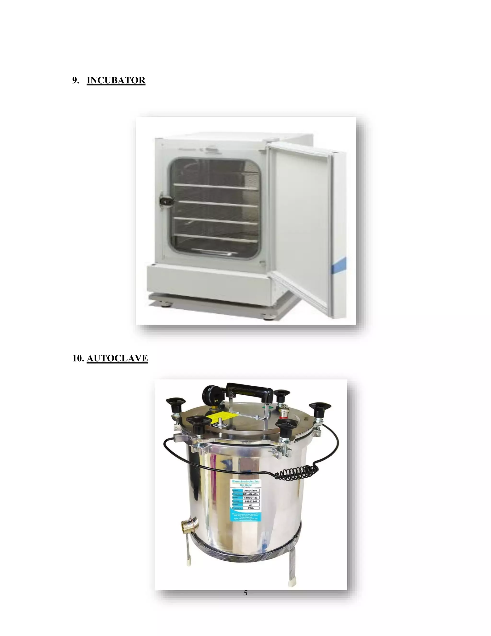 Microbiology laboratory equipments | PDF