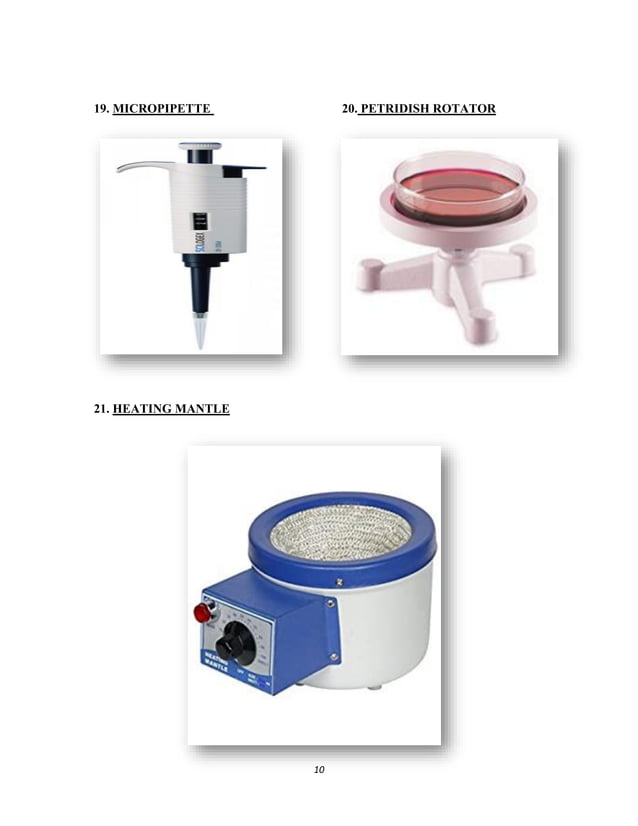 Microbiology laboratory equipments | PDF