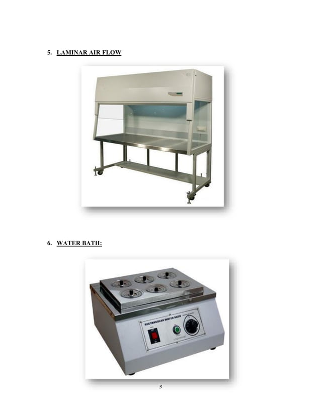 Microbiology laboratory equipments