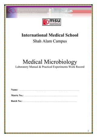 Microbiology (lab report 1 format) | DOCX