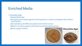 Microbiology lab session 3 Types of Media Used in Microbiology Lab.pdf