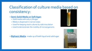 Microbiology lab session 3 Types of Media Used in Microbiology Lab.pdf