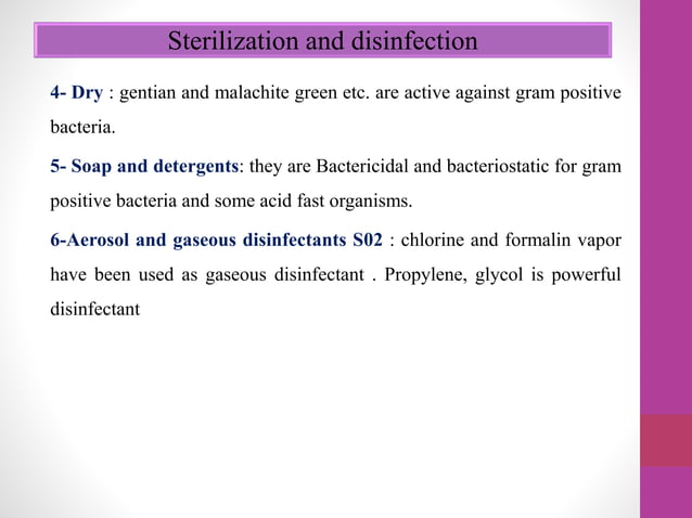 Lecture 4:- Control Of Microorganism | PPT