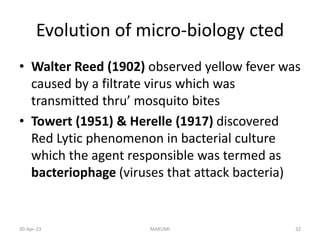 MICROBIOLOGY NOTES FOR SEPT 2017 CLASS REVISED.ppt
