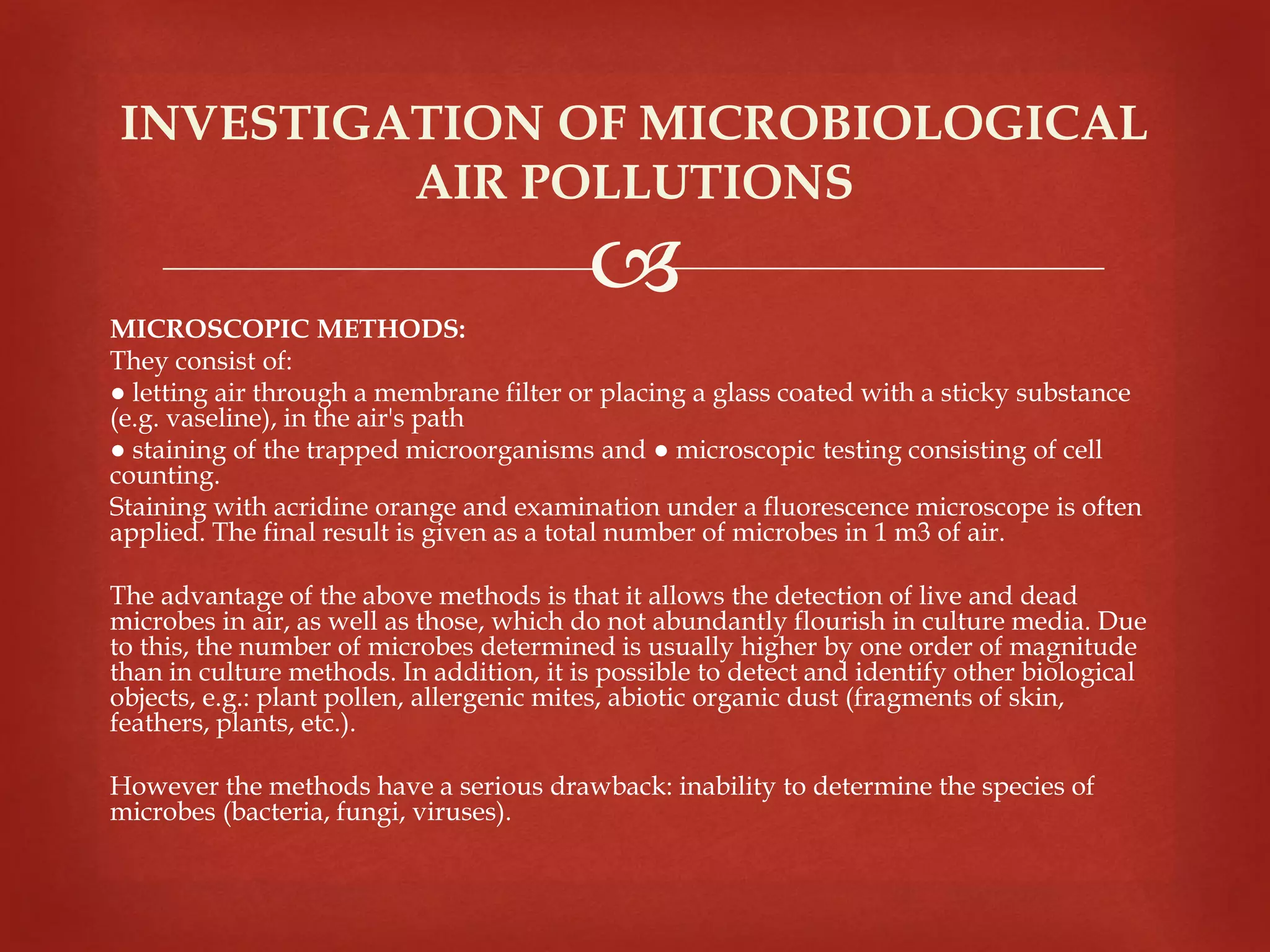 Microbiology of air | PPTX