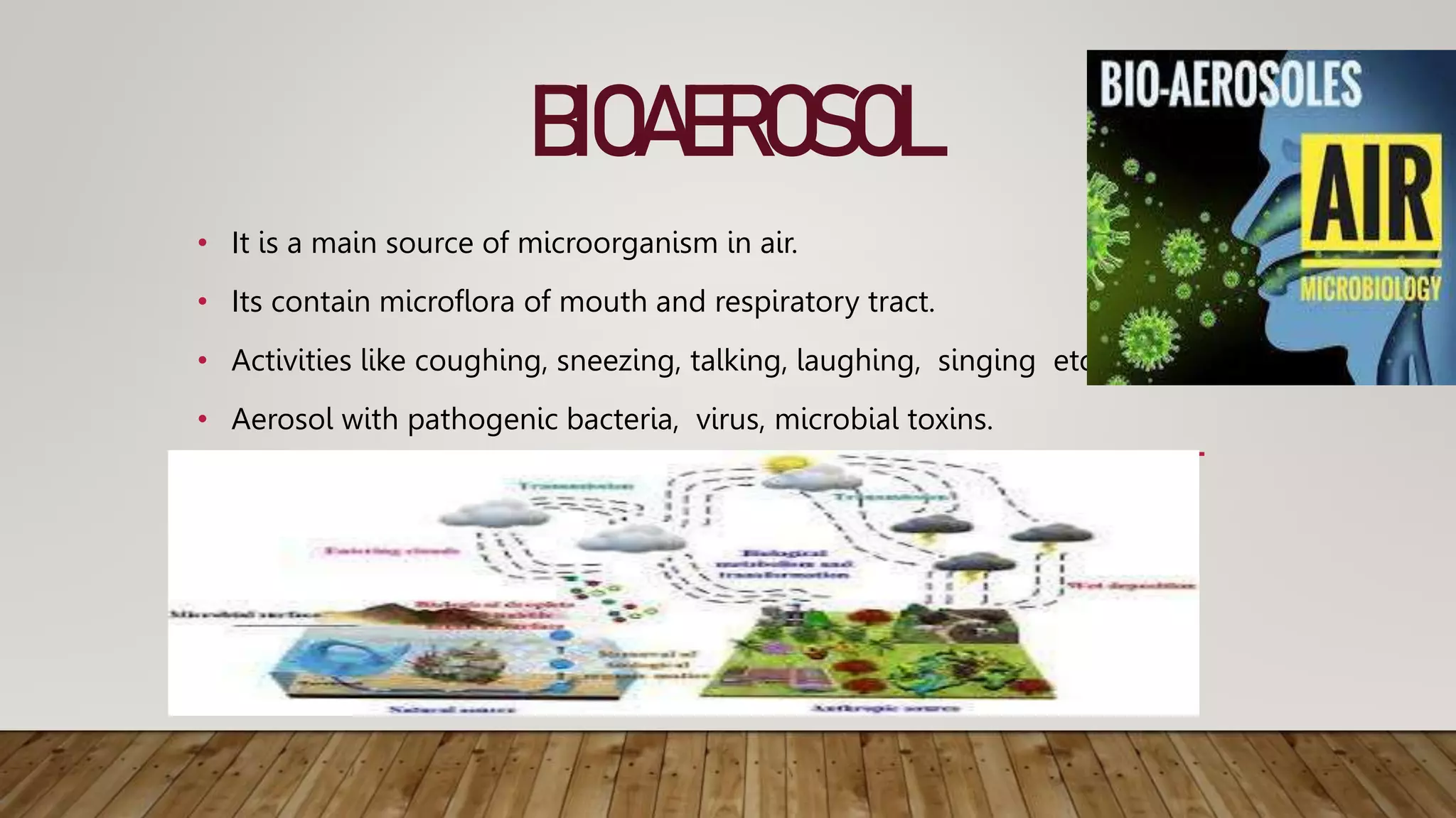 Microbiology of air.pptx | Infectious Diseases | Diseases and Conditions