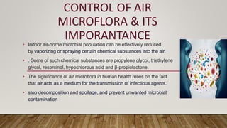 Microbiology of air.pptx | Infectious Diseases | Diseases and Conditions