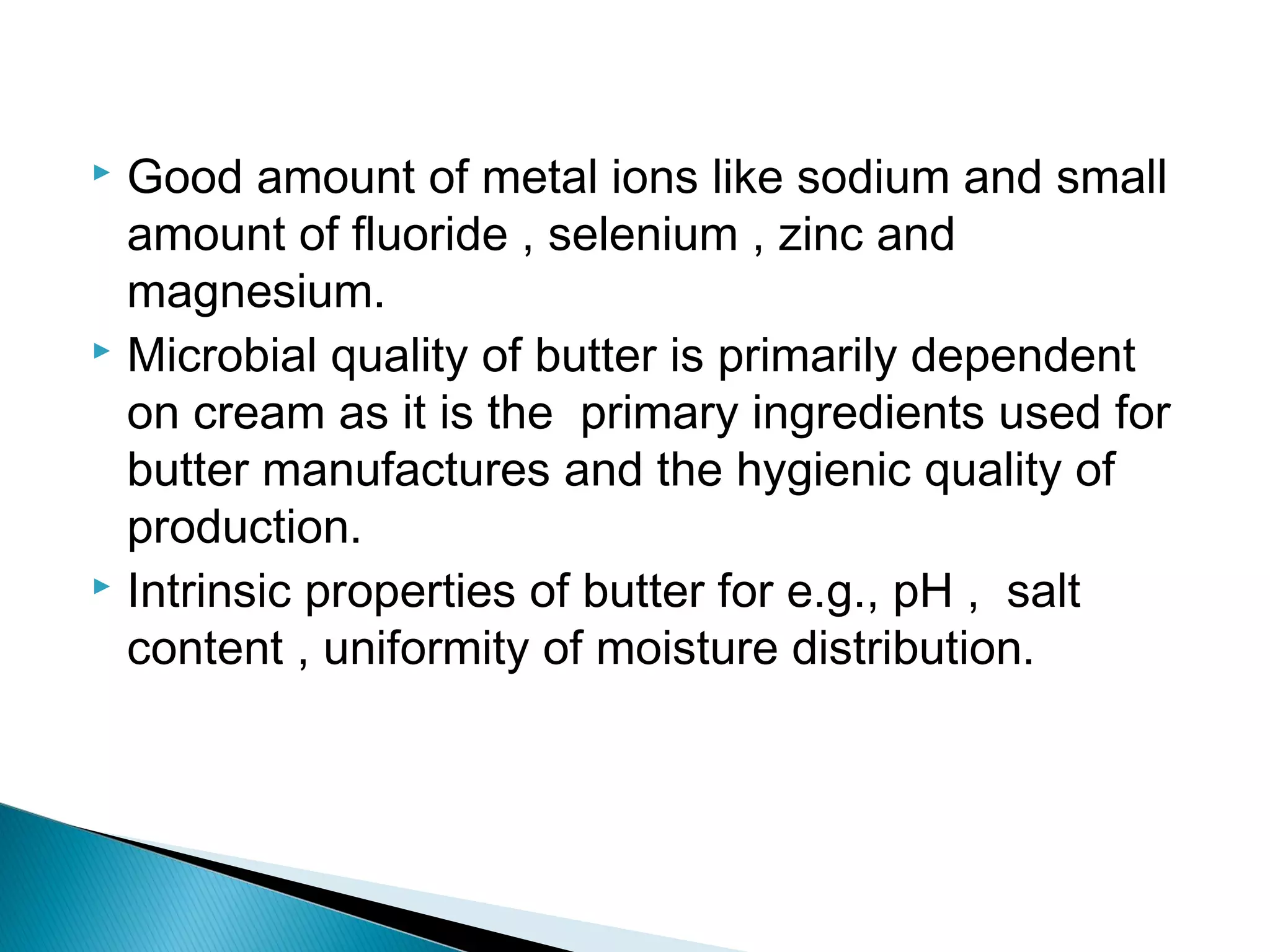 Microbiology of butter | PPT