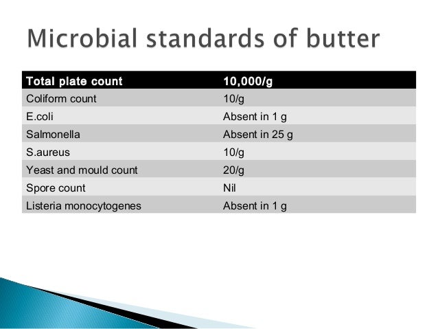 Microbiology of butter