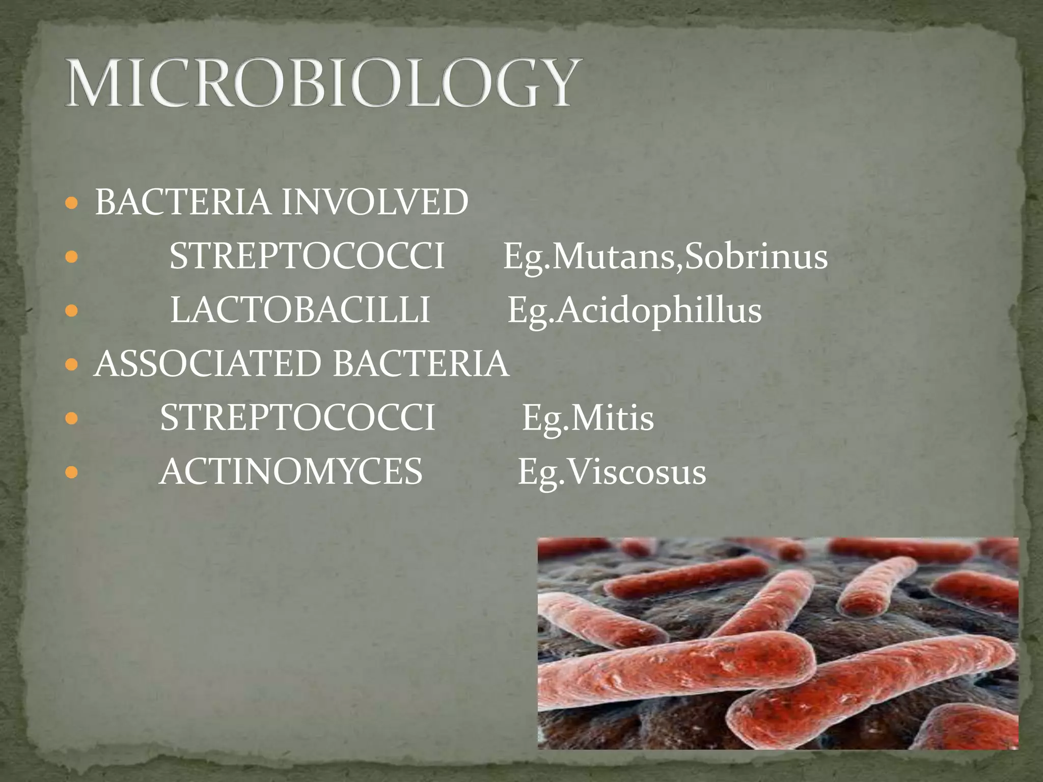 Microbiology of dental caries | PPTX