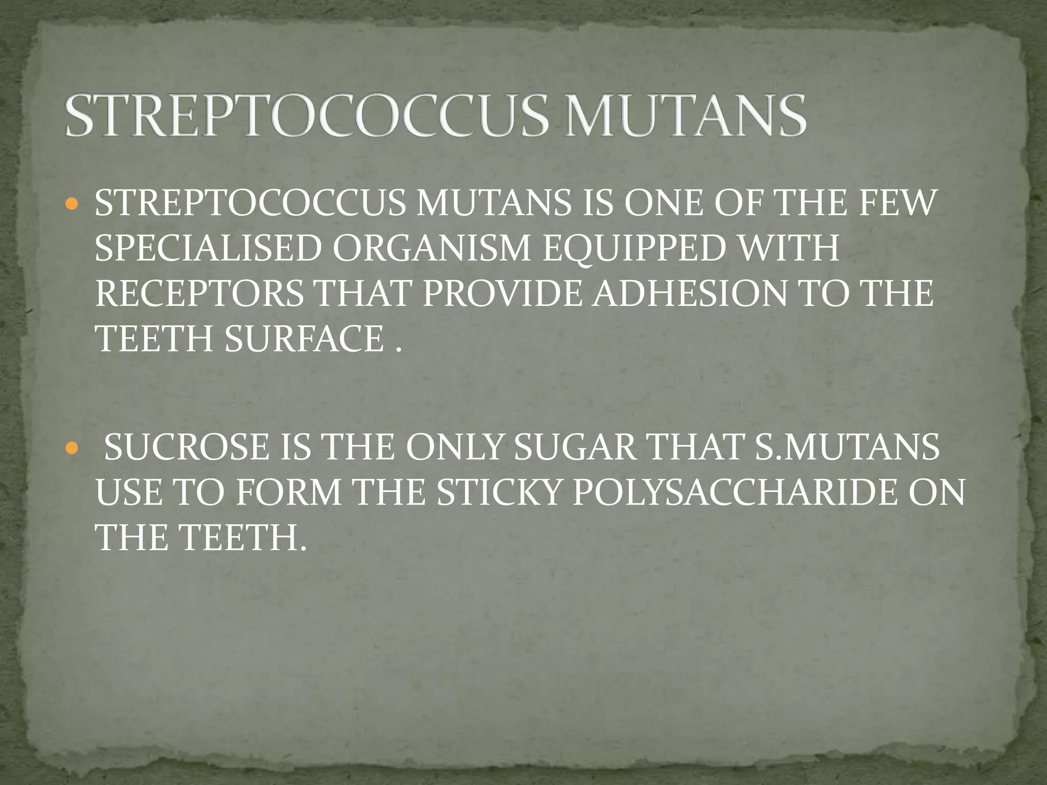 Microbiology of dental caries | PPTX