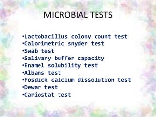 Microbiology of dental caries ppt | PPTX