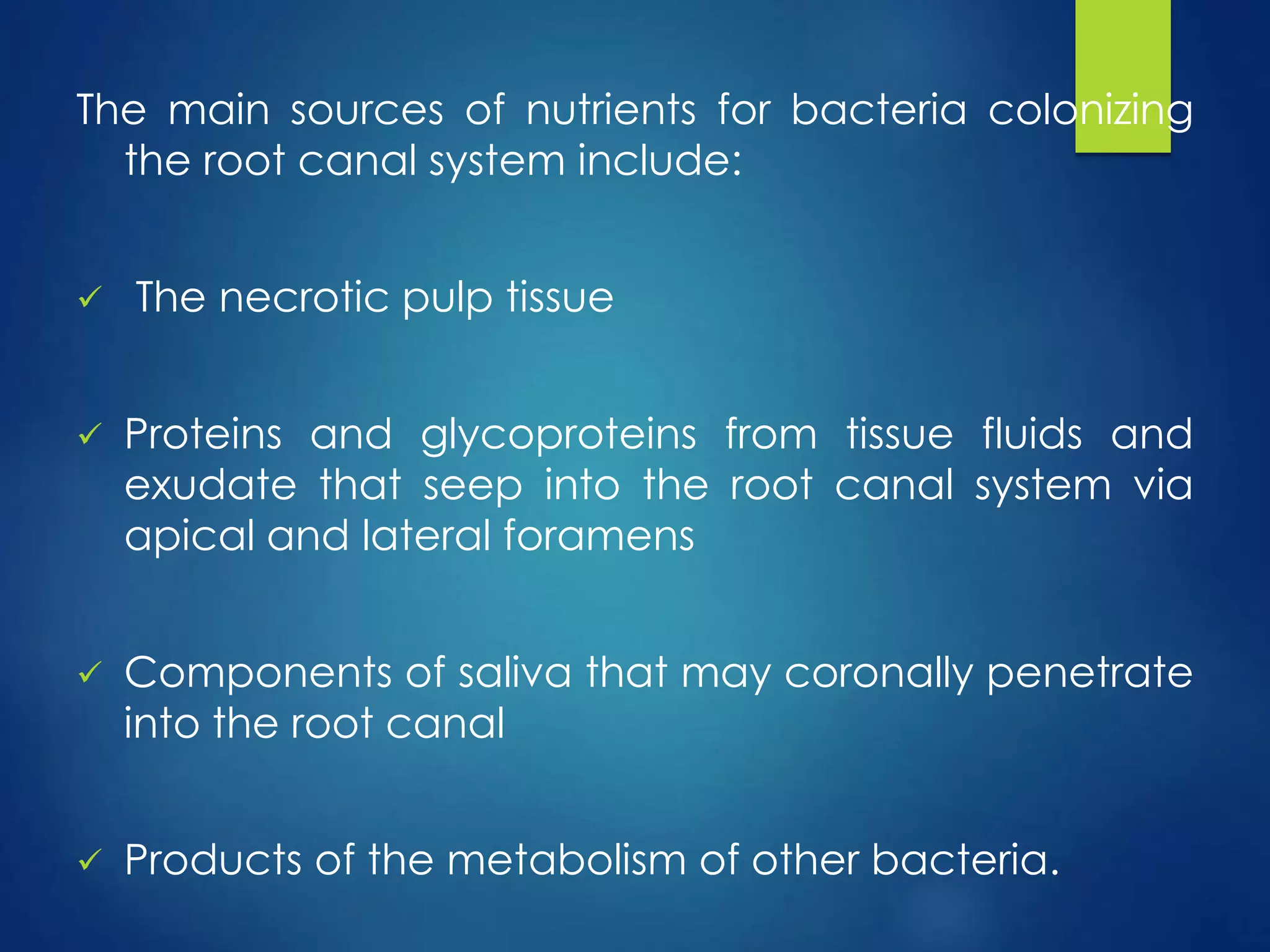 Microbiology of endodontic disease | PPTX
