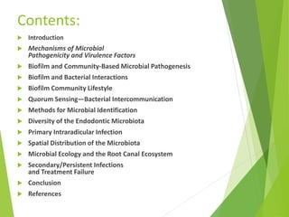 Microbiology of endodontic disease | PPTX