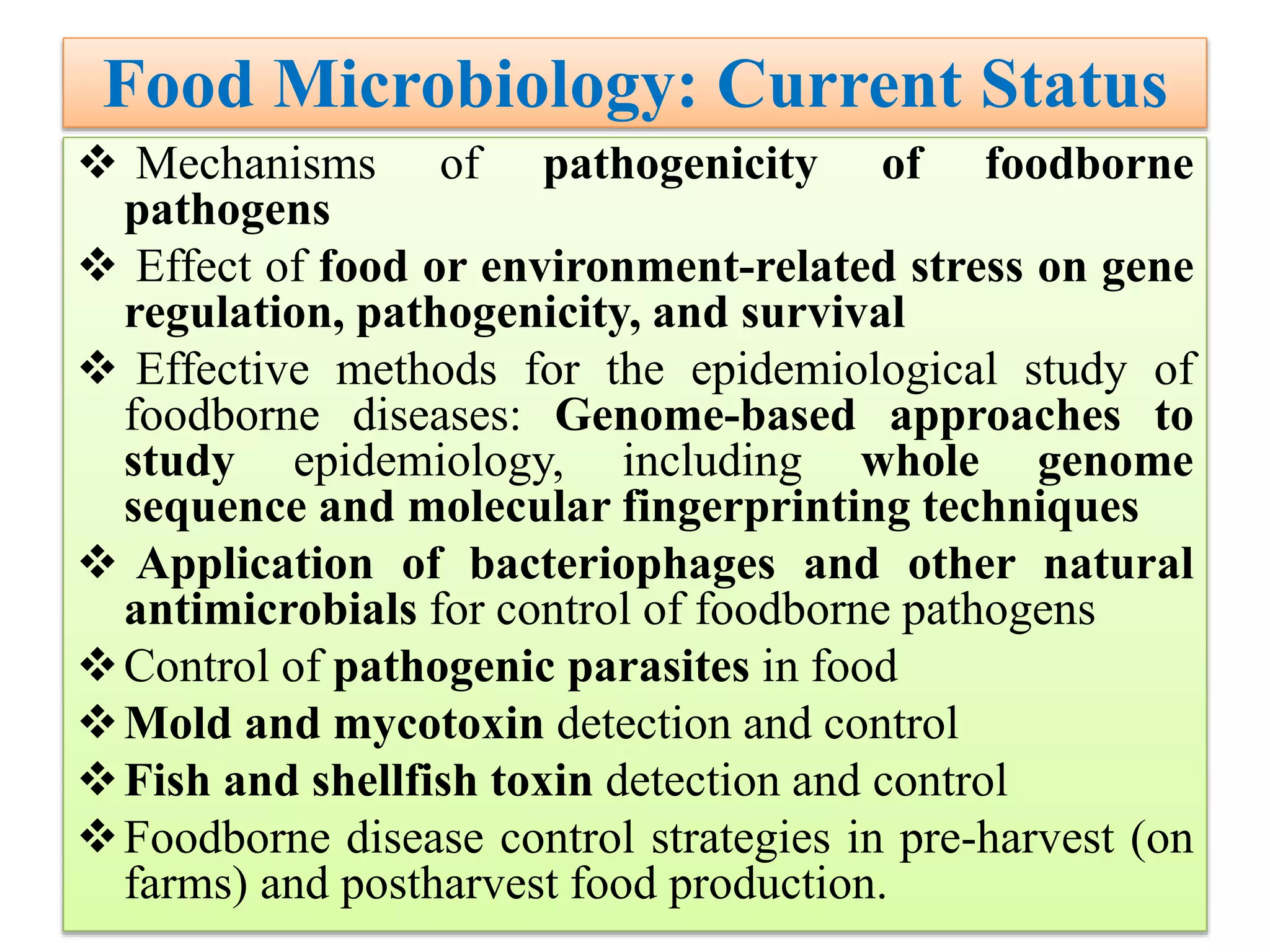 Microbiology of food | PPTX