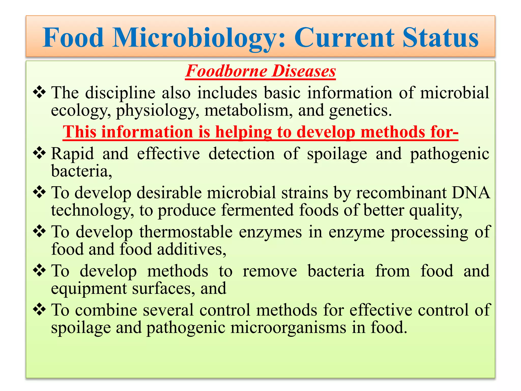 Microbiology of food | PPTX