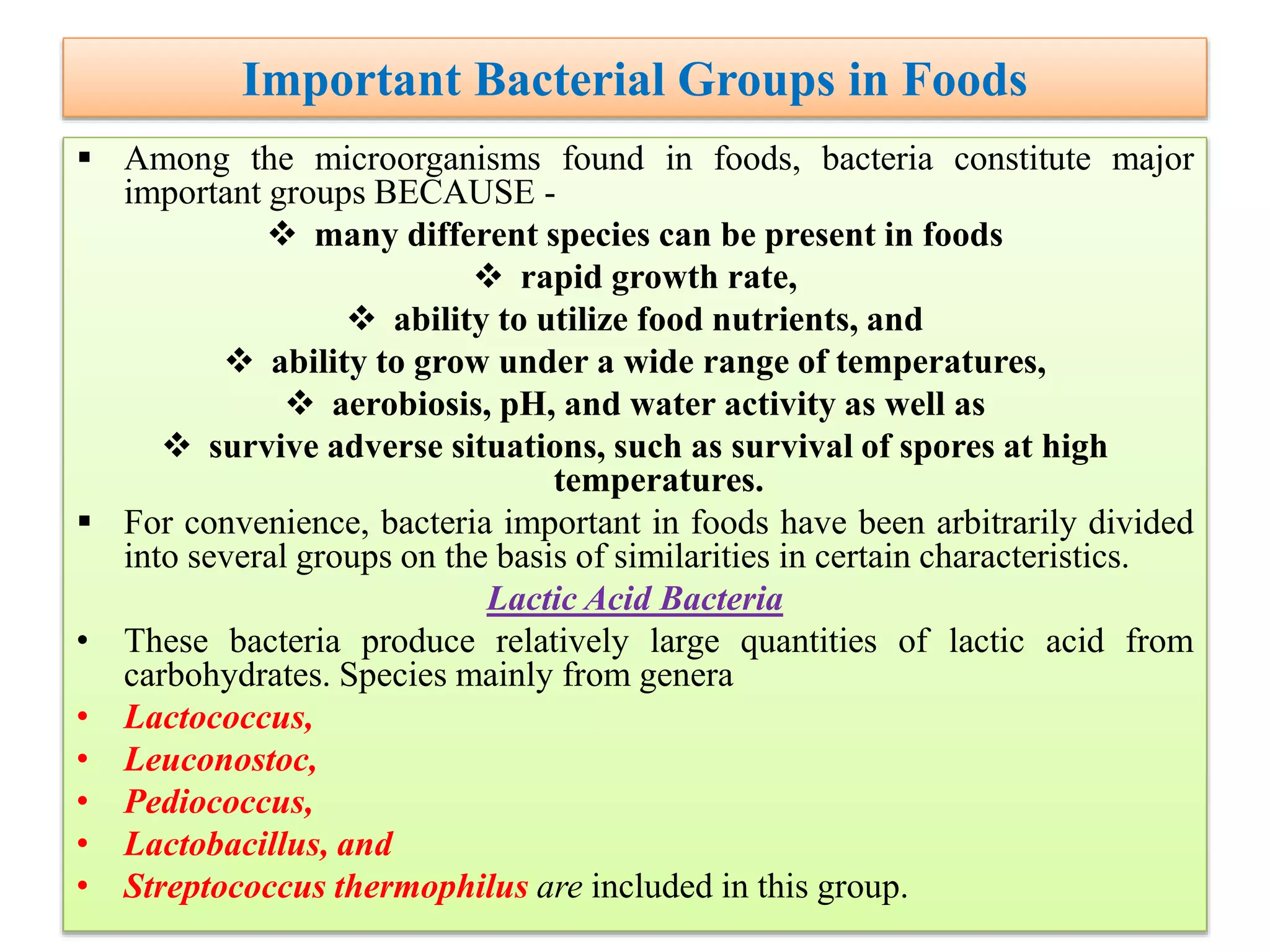 Microbiology of food | PPTX