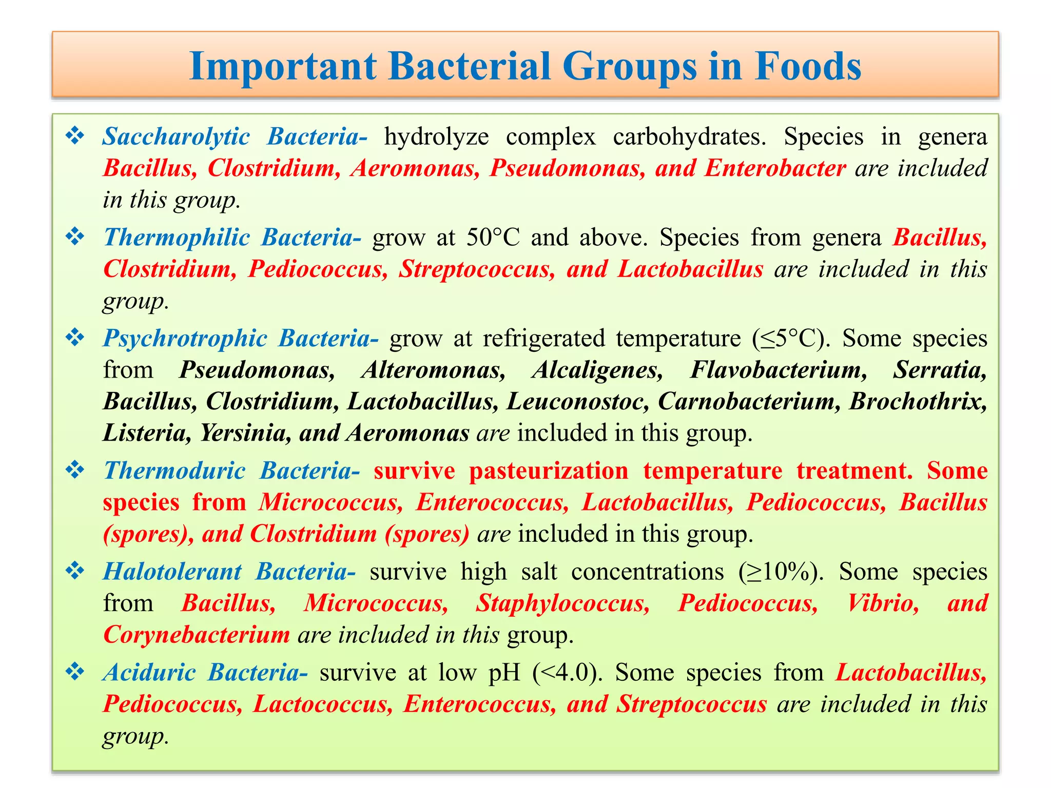 Microbiology of food | PPTX