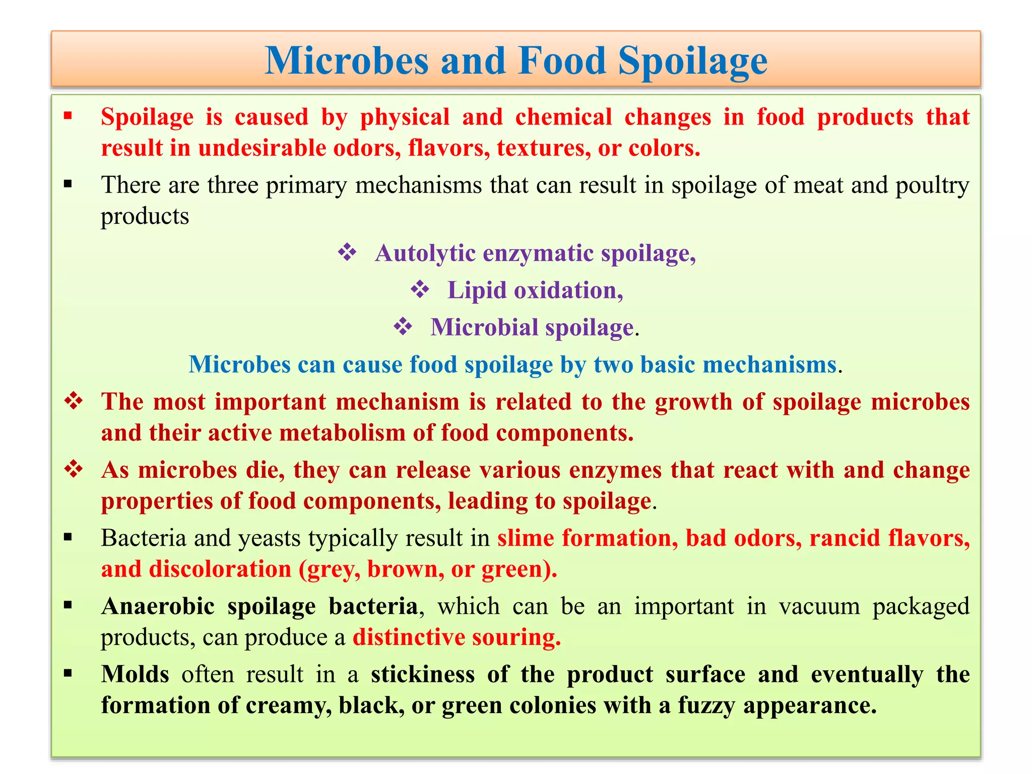 Microbiology of food | PPTX