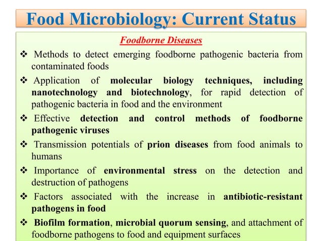 Microbiology of food | PPTX | Biological Sciences | Science