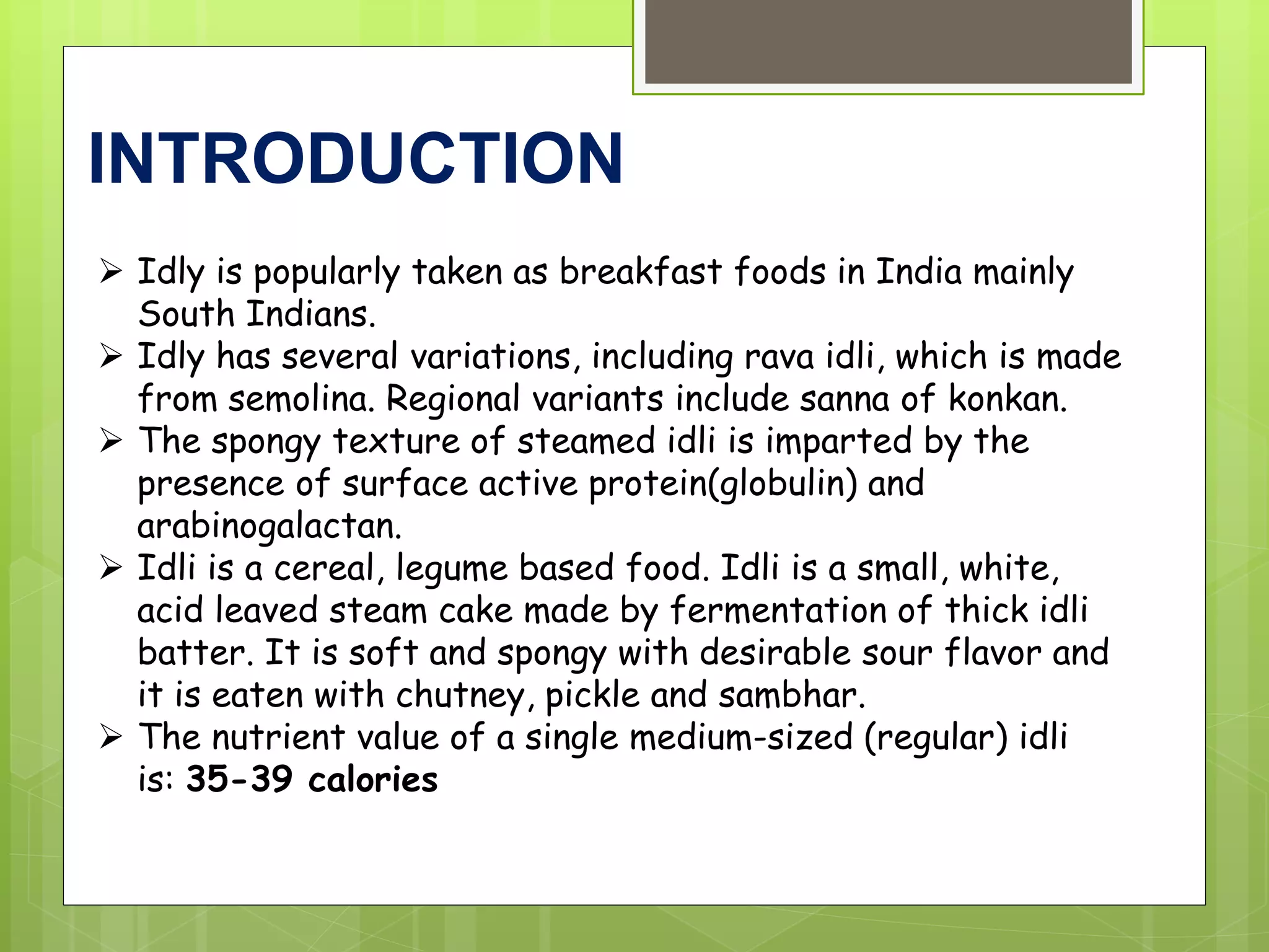 Microbiology of idly | PPTX