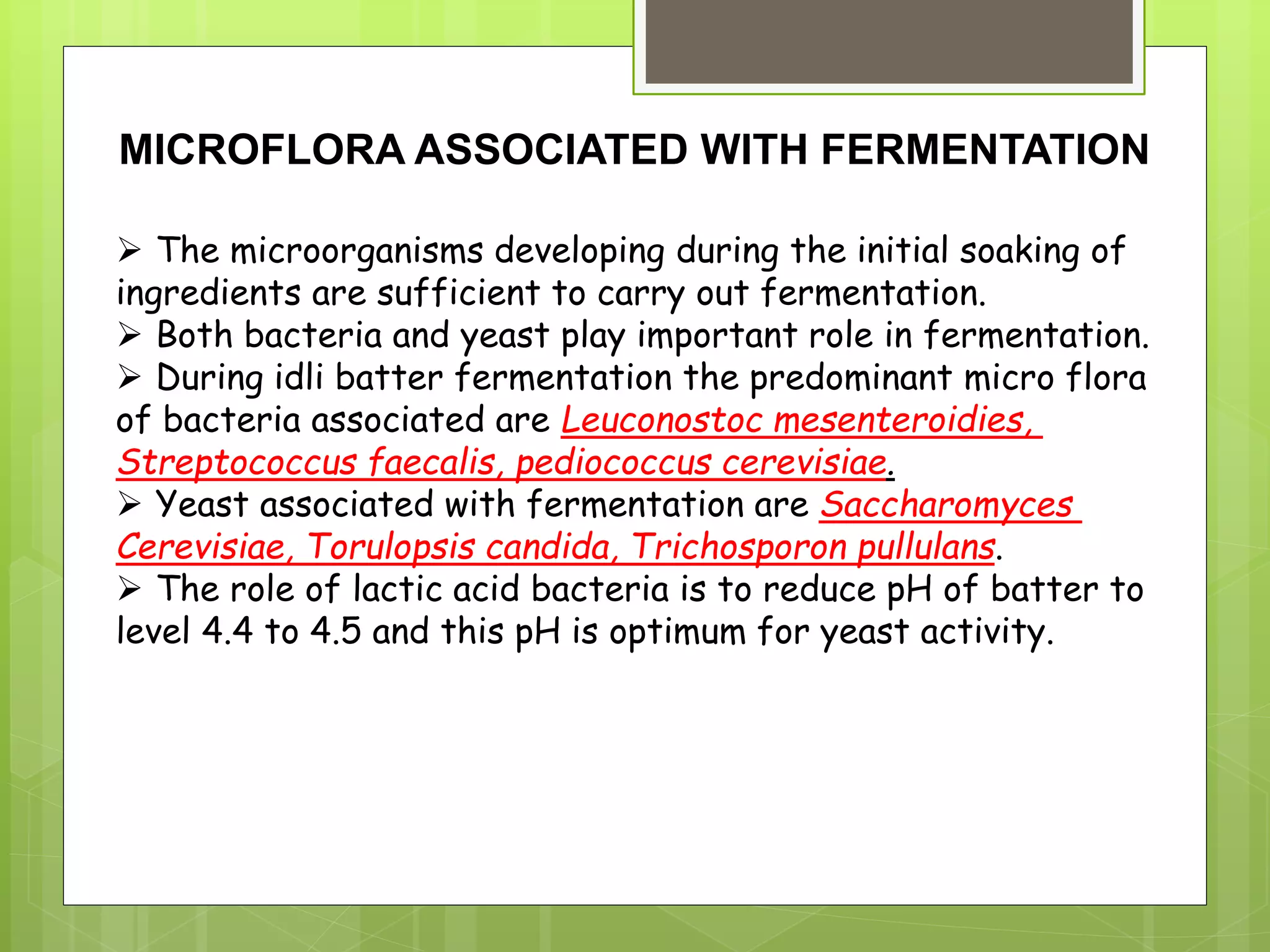 Microbiology of idly | PPTX