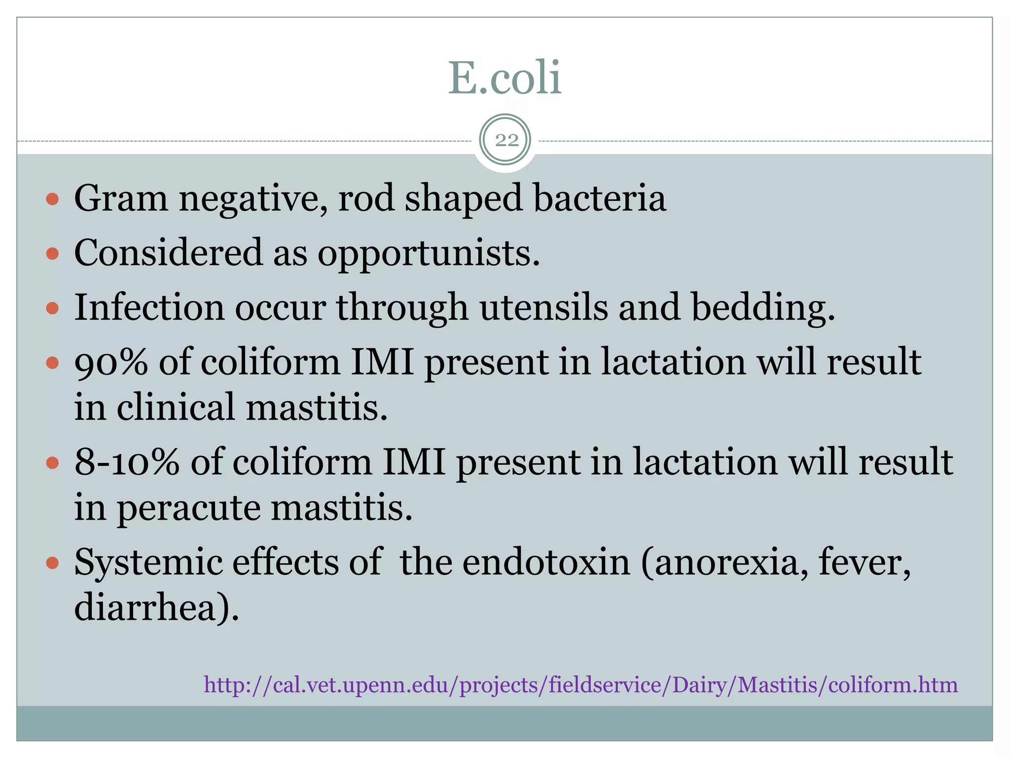 Microbiology of mastitis | PPTX